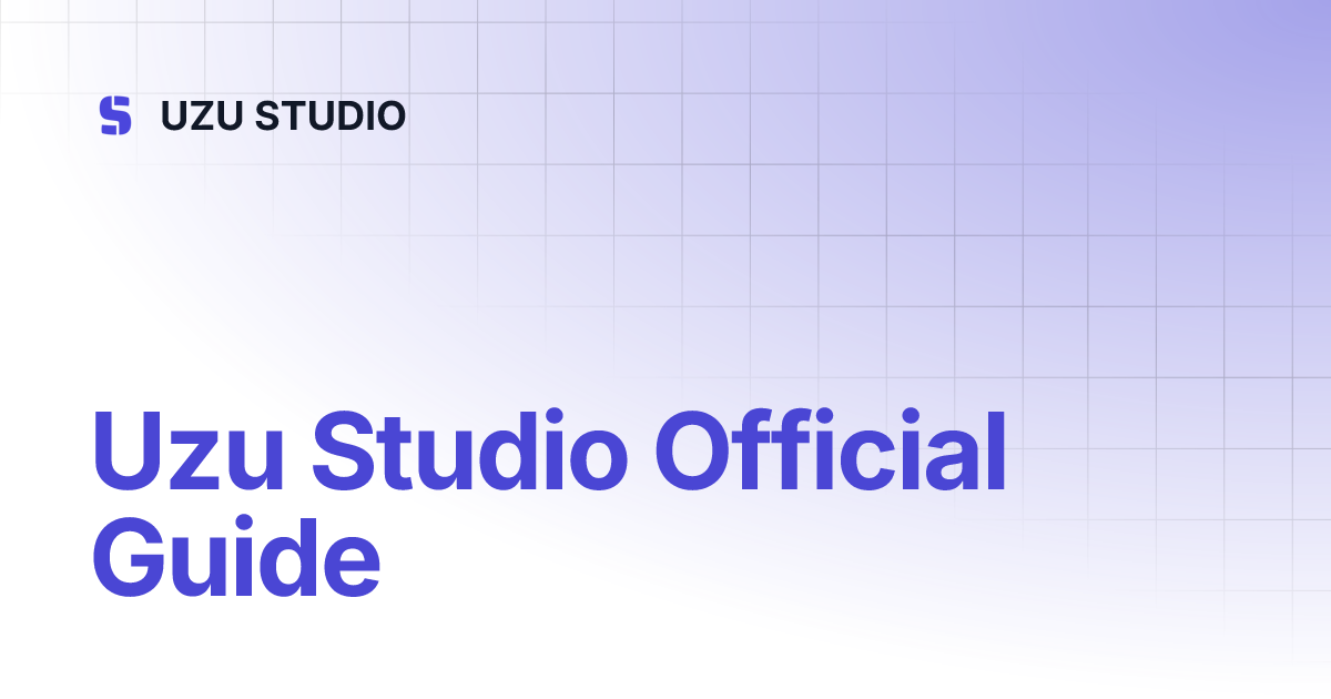 Uzu Studio Official Guide | ウズスタジオ 公式ガイド